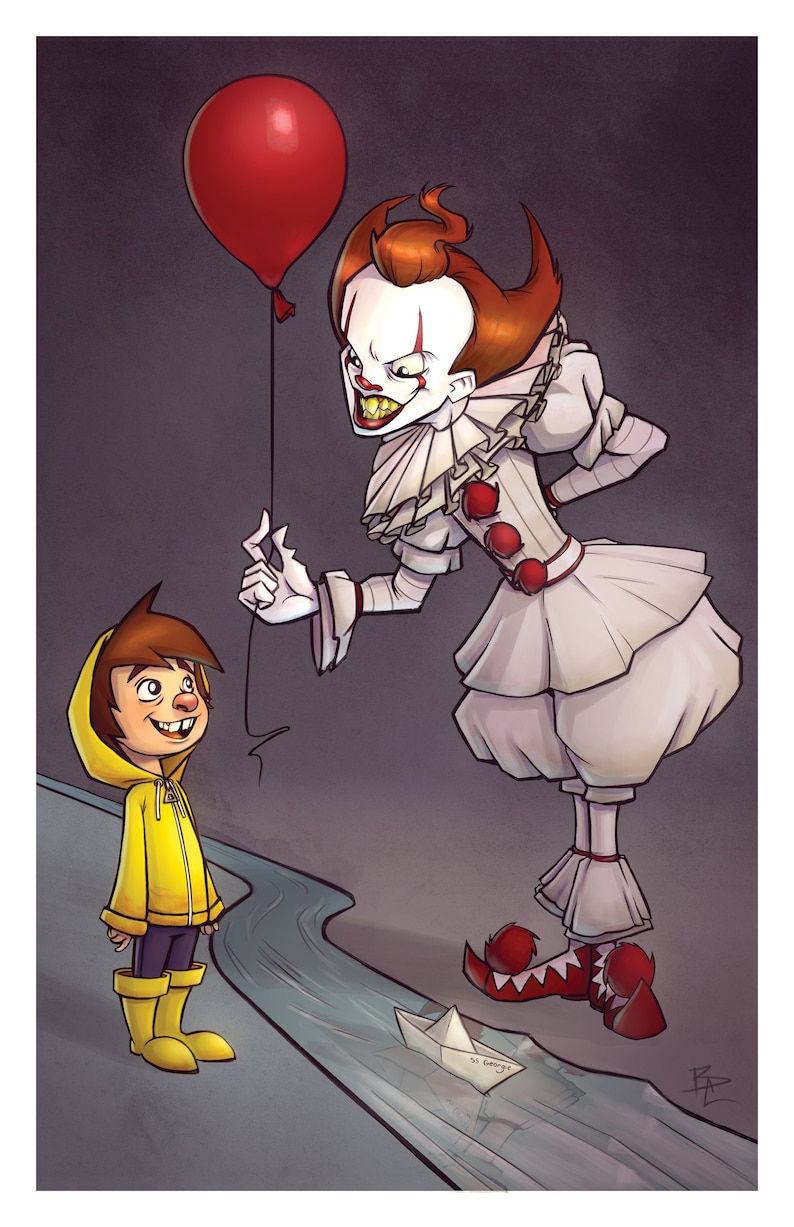 Pennywise and Georgie IT Movie Print 11X17 | Etsy