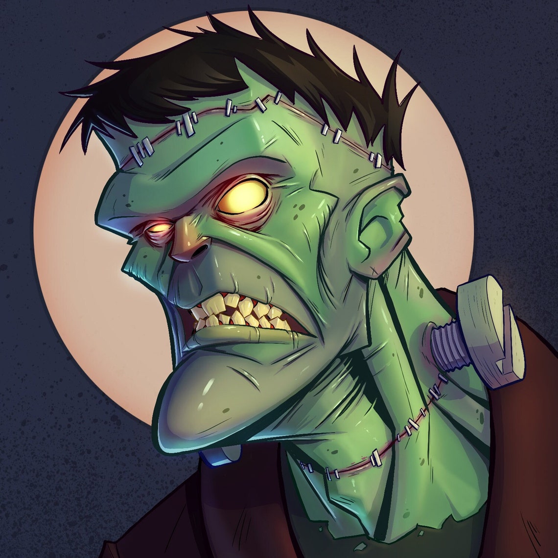 Frankensteins Monster 8X8 Inch Classic Monster - Etsy