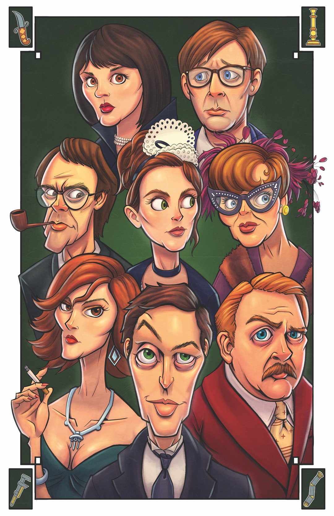 Who Dunnit?? Clue Movie Print, Clue Board Game, Cult Movie, Movie ...