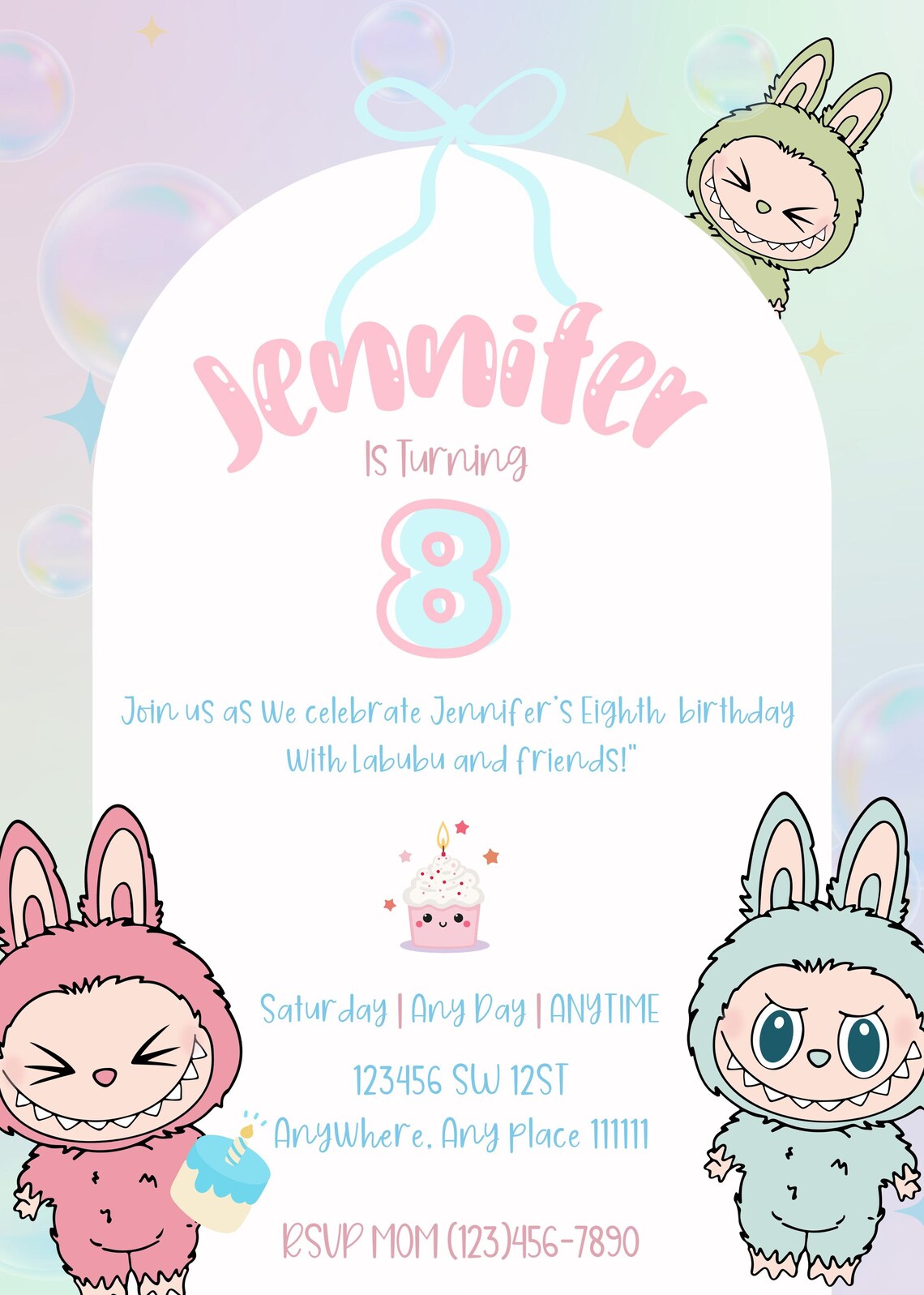 Labubu Invitation - Etsy