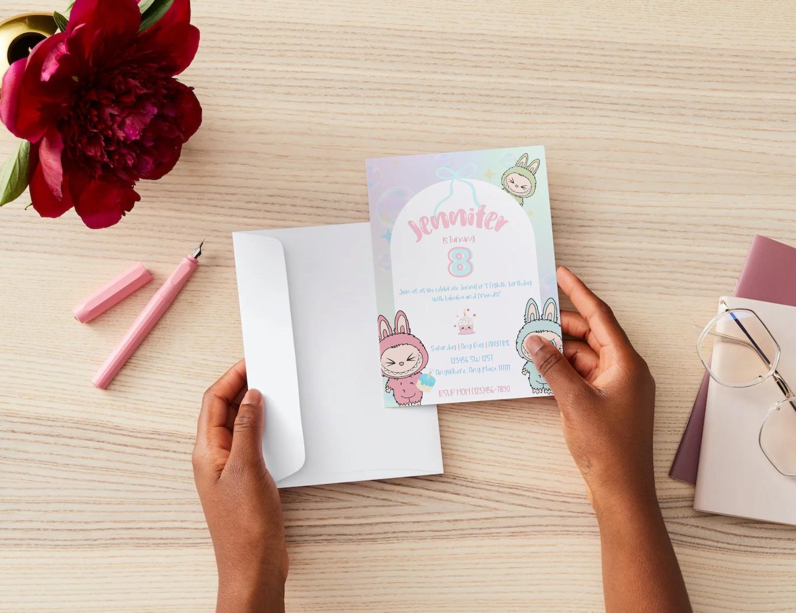 Labubu Invitation - Etsy