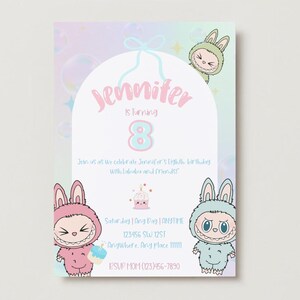 Labubu Invitation - Etsy