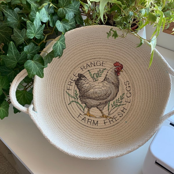 Embroidery Rope Bowl - Etsy