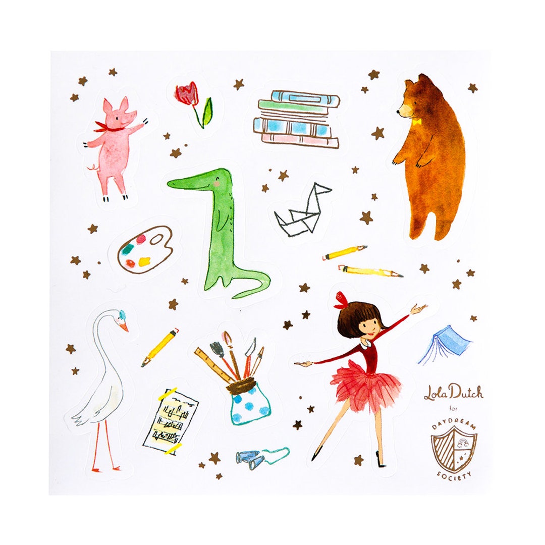 Lola Dutch Sticker Set - Pack of 4 - Etsy