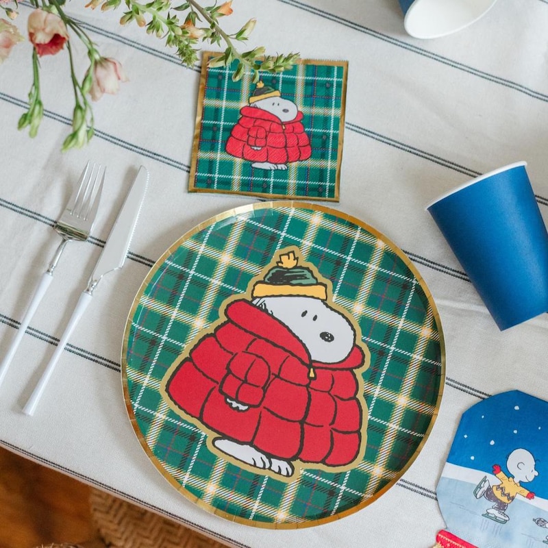 Peanuts Plate Christmas - Etsy