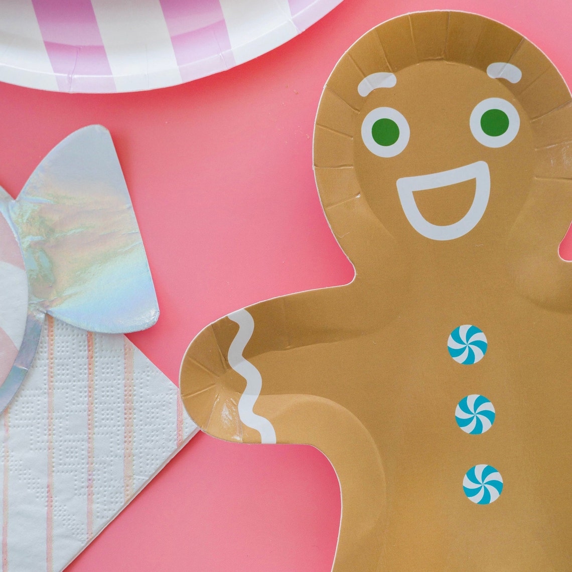 Gingerbread Man Plates 8 Pk. | Etsy