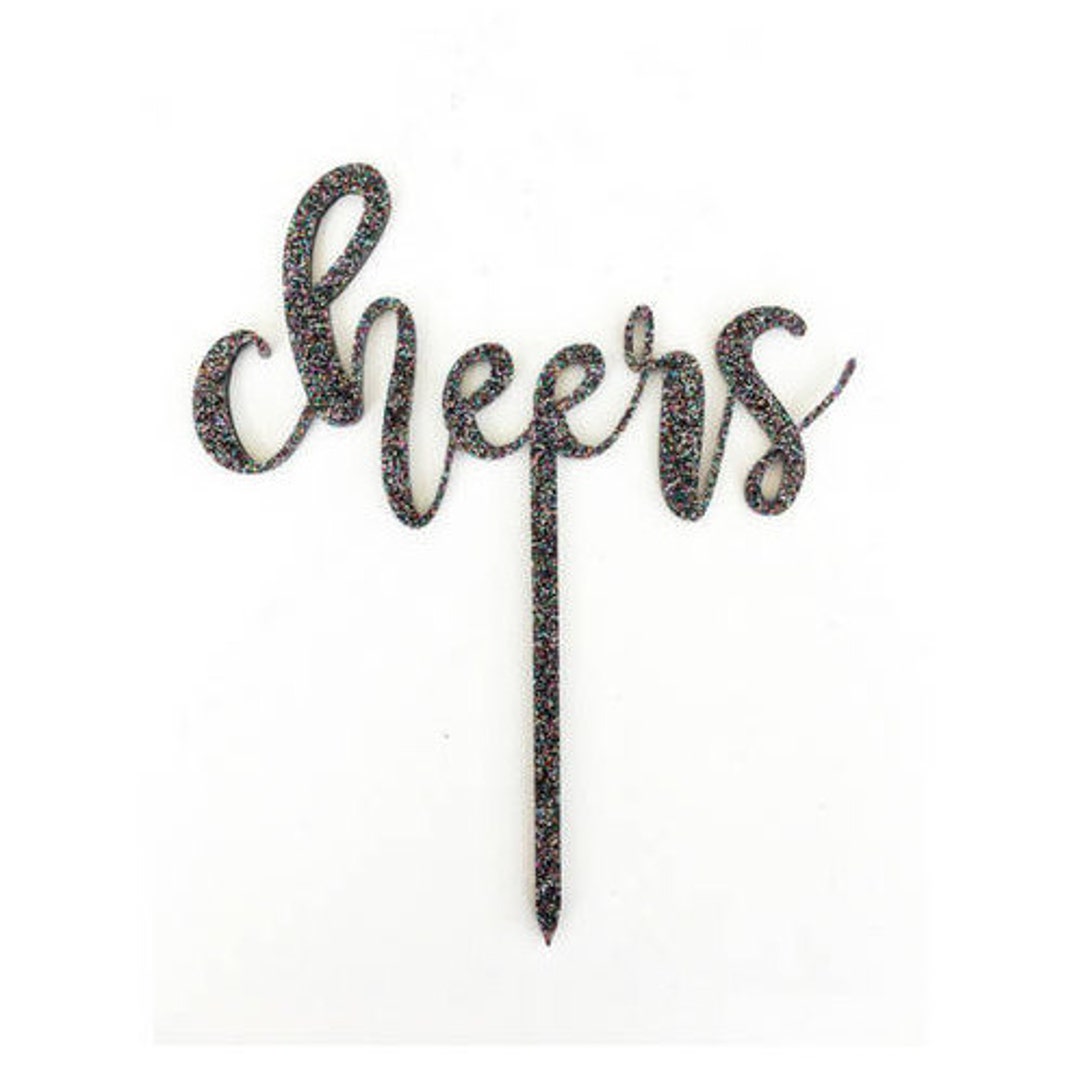 Cheers Cake Topper 1 Pk. - Etsy