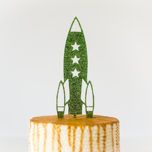 Rocket Ship Cake Topper 1 Pk. - Etsy