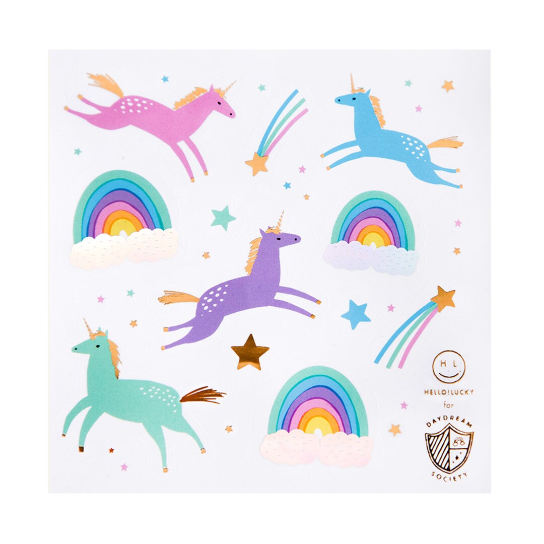 Magical Unicorn Sticker Set - Pack of 4 - Etsy