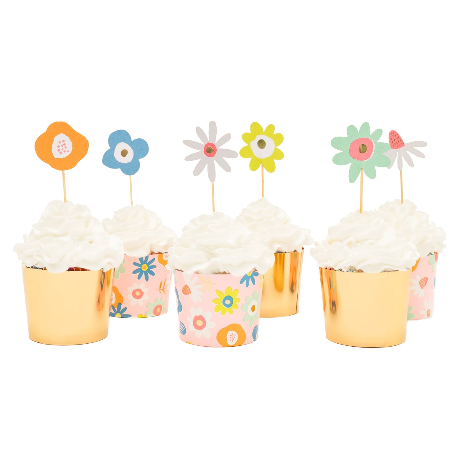 Flora Cupcake Decorating Set Set Includes 24 Toppers 24 - Etsy