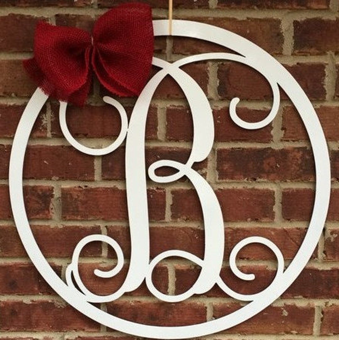 Large 14 Diameter, Wood Monogram Letters - Etsy