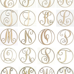 Large 14 Diameter, Wood Monogram Letters - Etsy