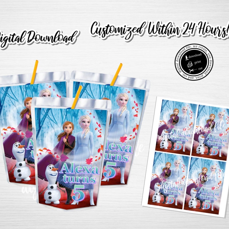 Frozen Labels - Etsy