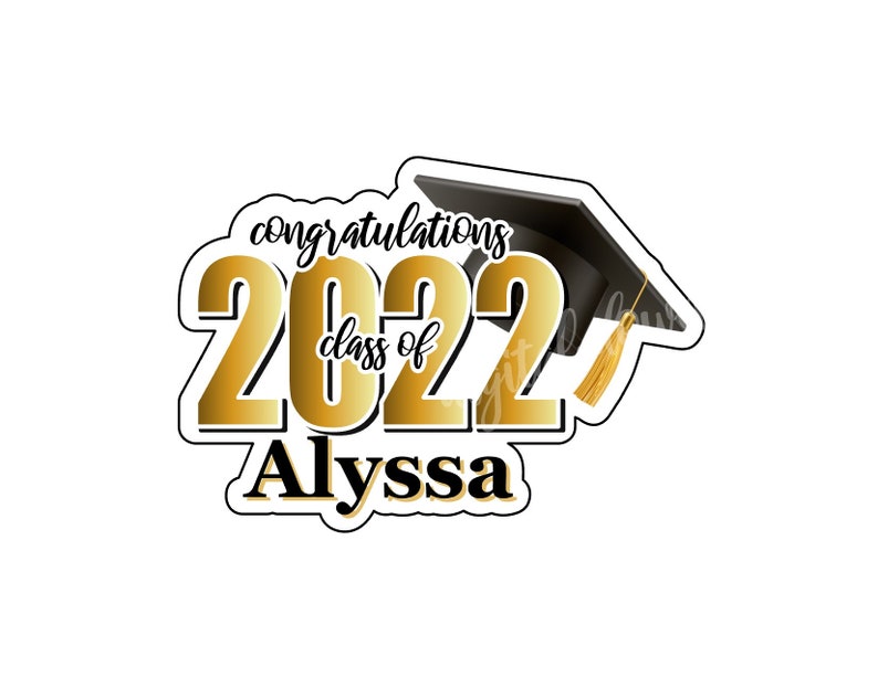 Printable GRADUATION Cake Topper Custom Grad Topper Class of - Etsy