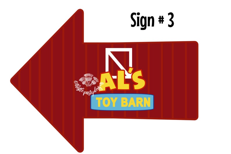 Printable Toy Story Arrow Signs: Birthday Party Decor (digital Download ...
