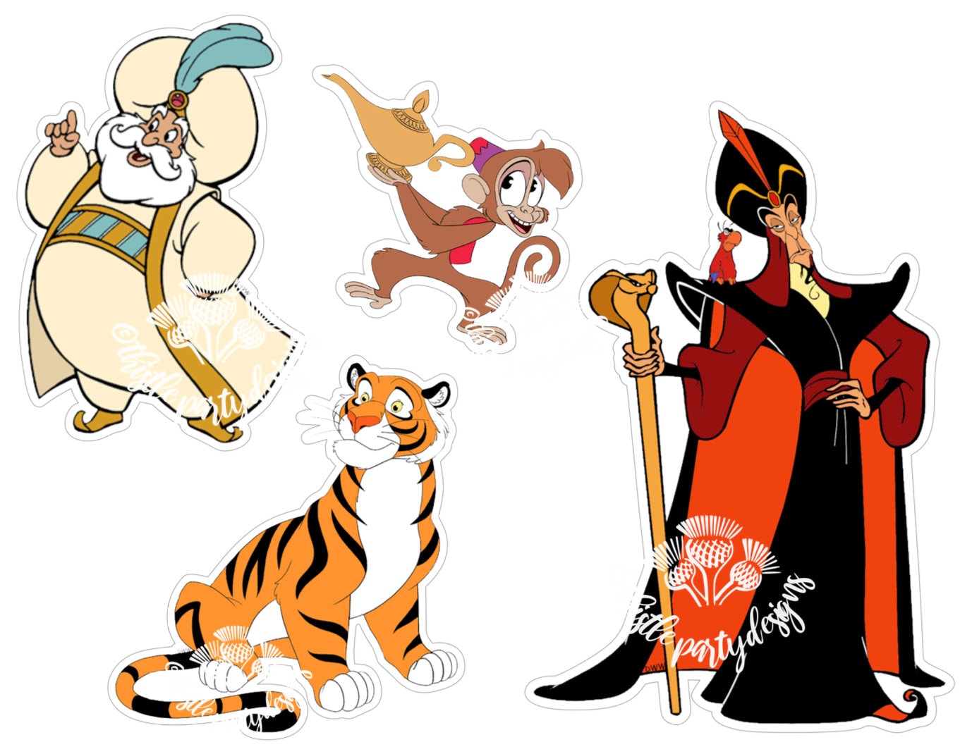 Printable ALADDIN Centerpieces Aladdin Digital Centerpieces - Etsy