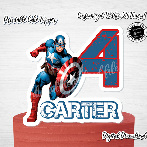 American Cake Topper - Etsy