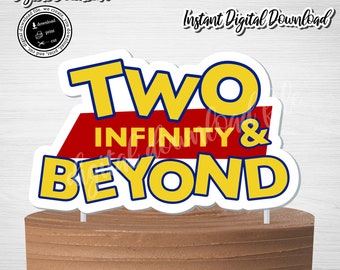 Two Infinity and Beyond Cake Topper - Etsy