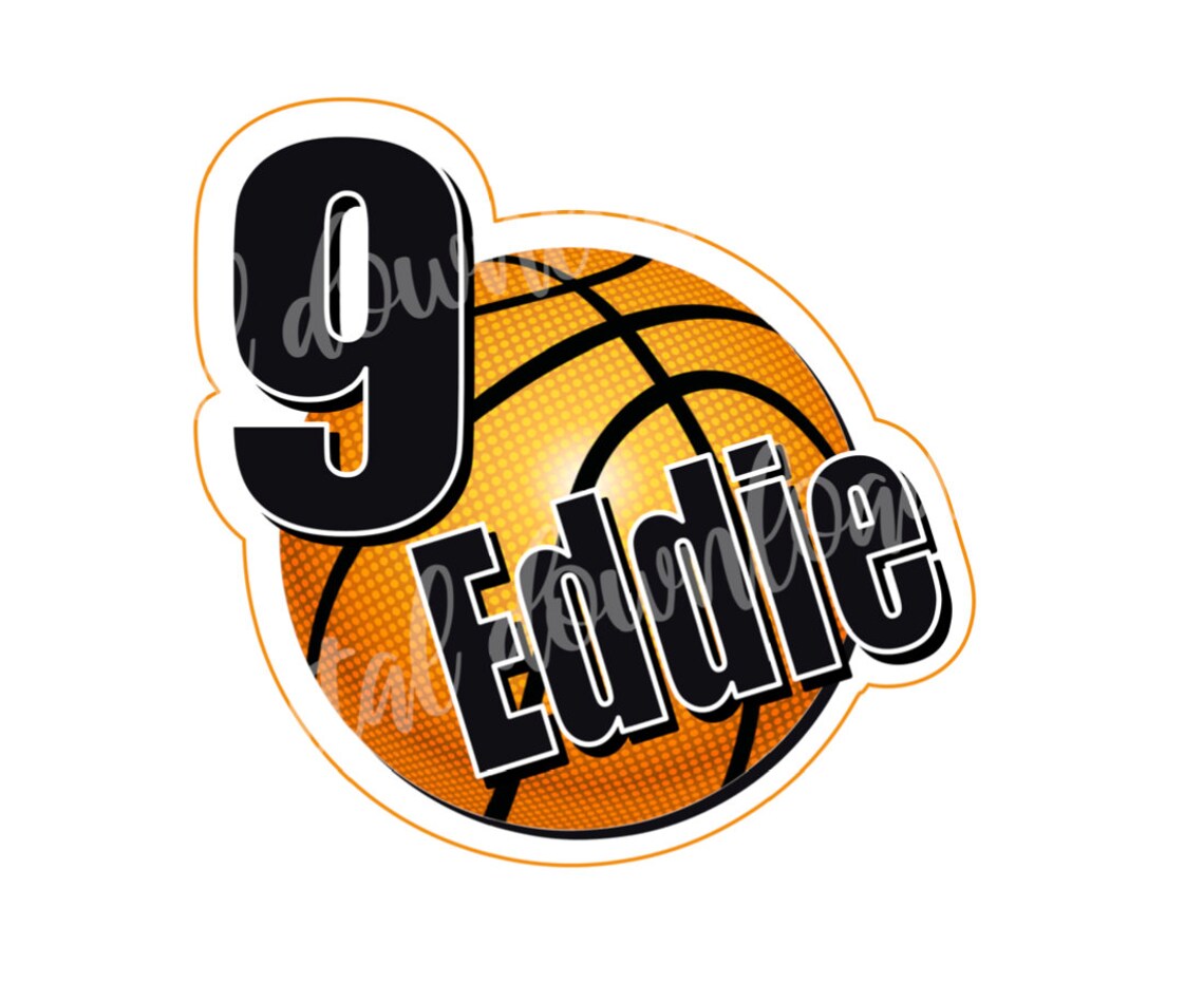 Printable BASKETBALL Cake Topper Basketball Themed Cake | Etsy