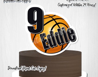 Basketball Cake Topper - Etsy