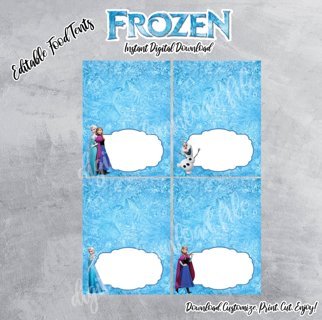 Frozen Food Tents, Frozen Food Tents, Frozen Food Label, Frozen Party ...