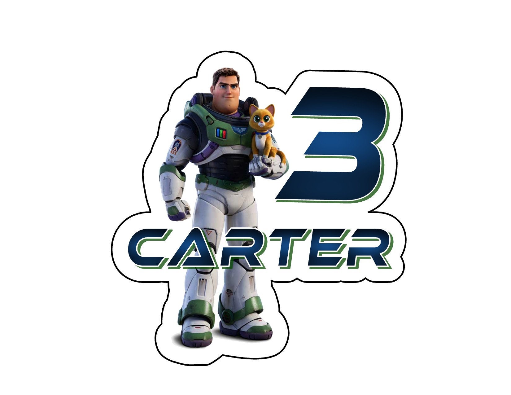 Customized BUZZ LIGHTYEAR Topper Lightyear Inspired | Etsy