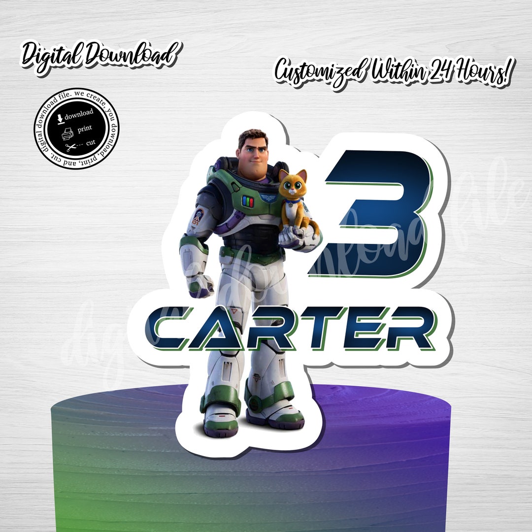 Customized BUZZ LIGHTYEAR Topper, Lightyear Inspired, Lightyear ...