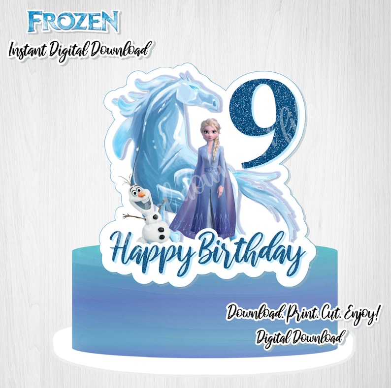 Printable FROZEN 2 Cake Topper Instant Download Frozen - Etsy