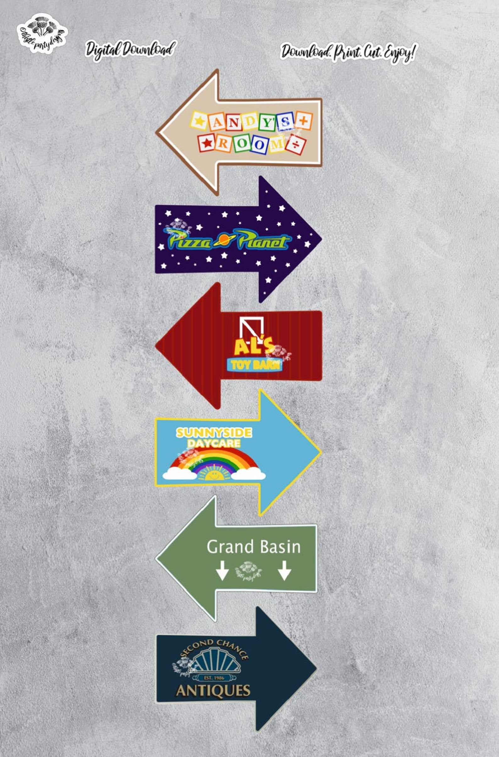 Printable TOY STORY Arrow Signs Toy Story Party Signs Toy - Etsy Canada