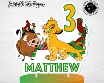 Paper & Party Supplies Nala cake topper kids party disney jungle party ...