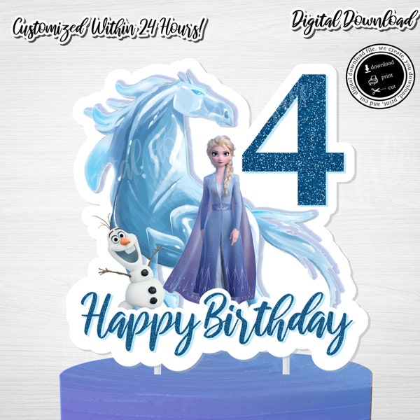 Elsa Cake Topper - Etsy