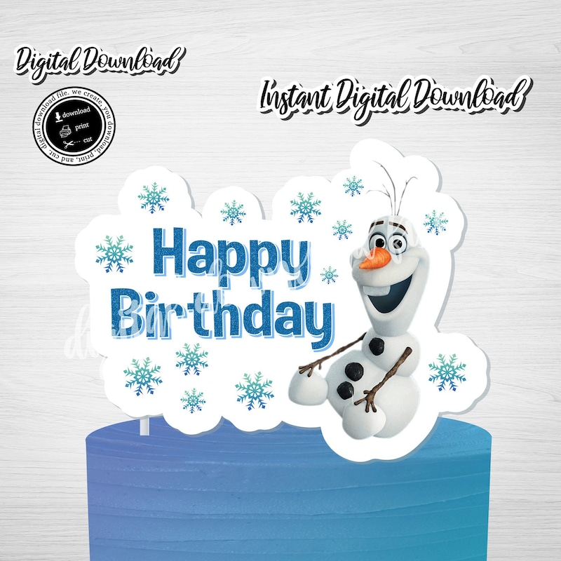 Olaf Cake Topper - Etsy
