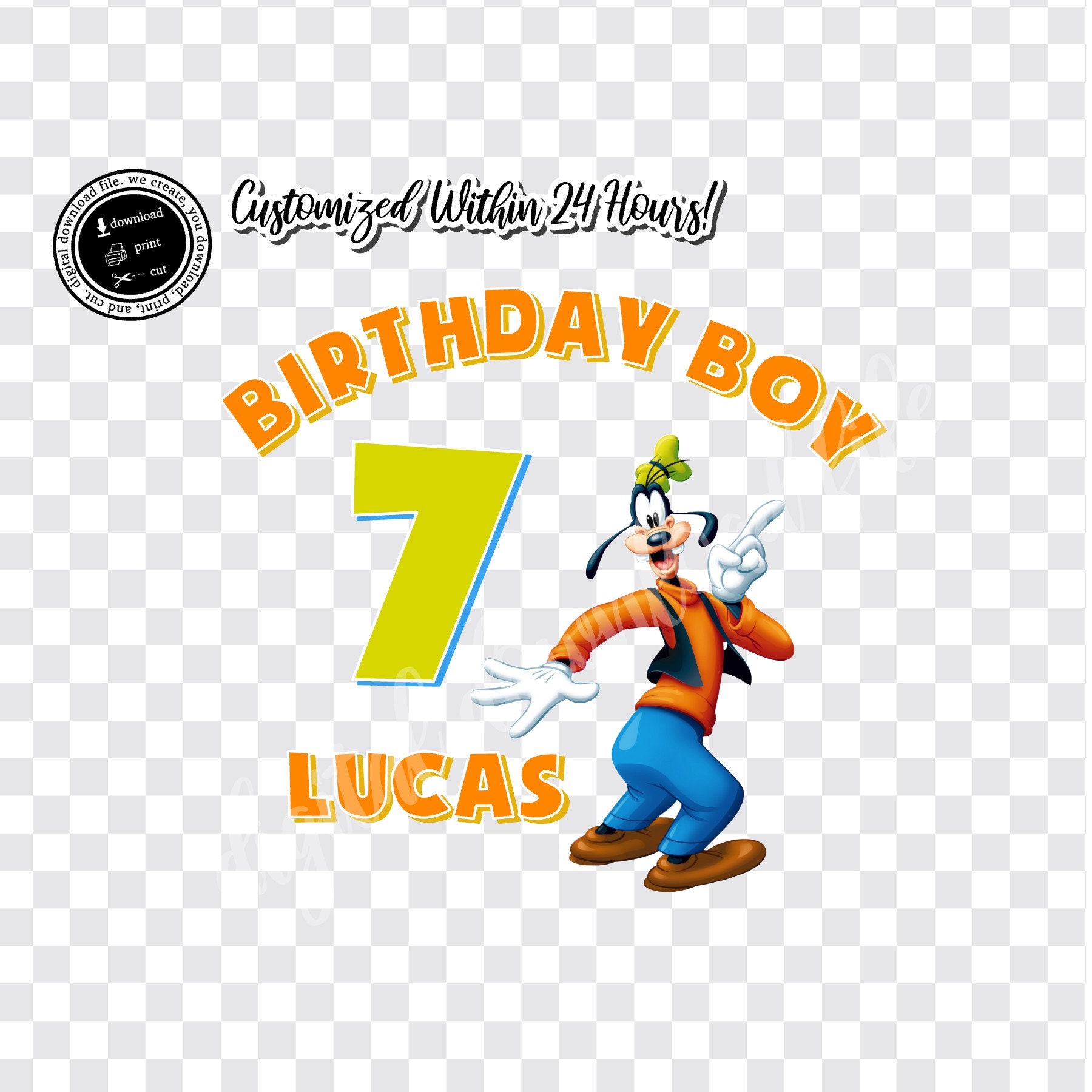 GOOFY Iron on Image, Printable Goofy, Goofy Sublimation, Goofy, Goofy ...