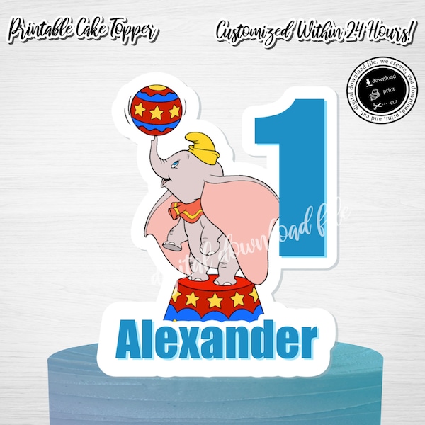 Dumbo Cake Topper - Etsy Australia
