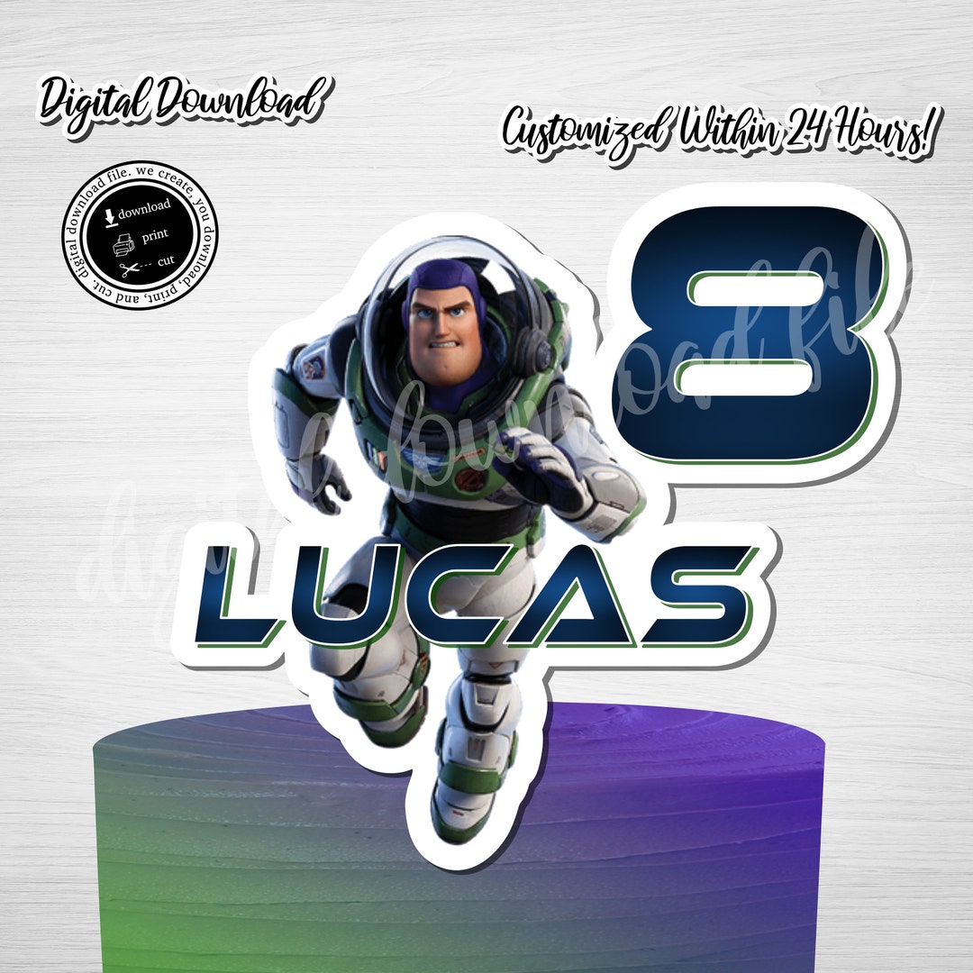 Custom Lightyear Birthday Cake Topper (digital Download) - Etsy