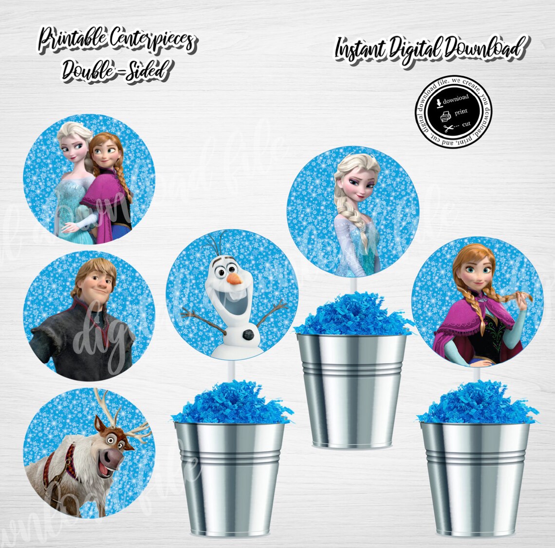 FROZEN Centerpieces Frozen 2 Frozen Cake Topper Frozen - Etsy