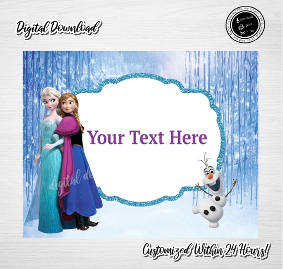 Frozen Blank Invitation Card