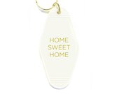 Home Sweet Home Key Tag White/gold | Etsy