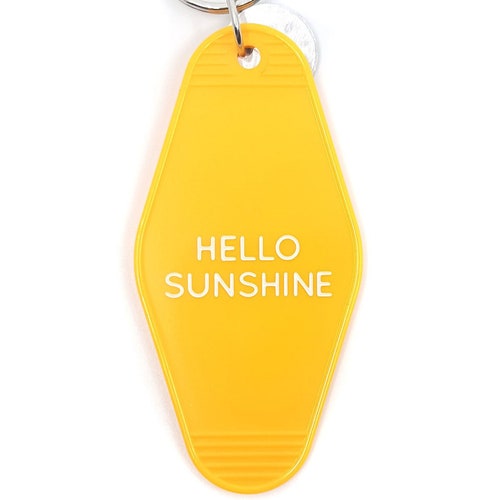 Hello Sunshine Key Tag - Etsy