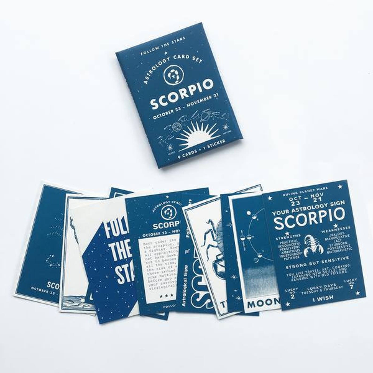 Scorpio Astrology Card Pack | Etsy