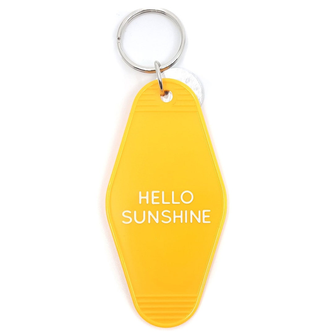 Hello Sunshine Key Tag - Etsy