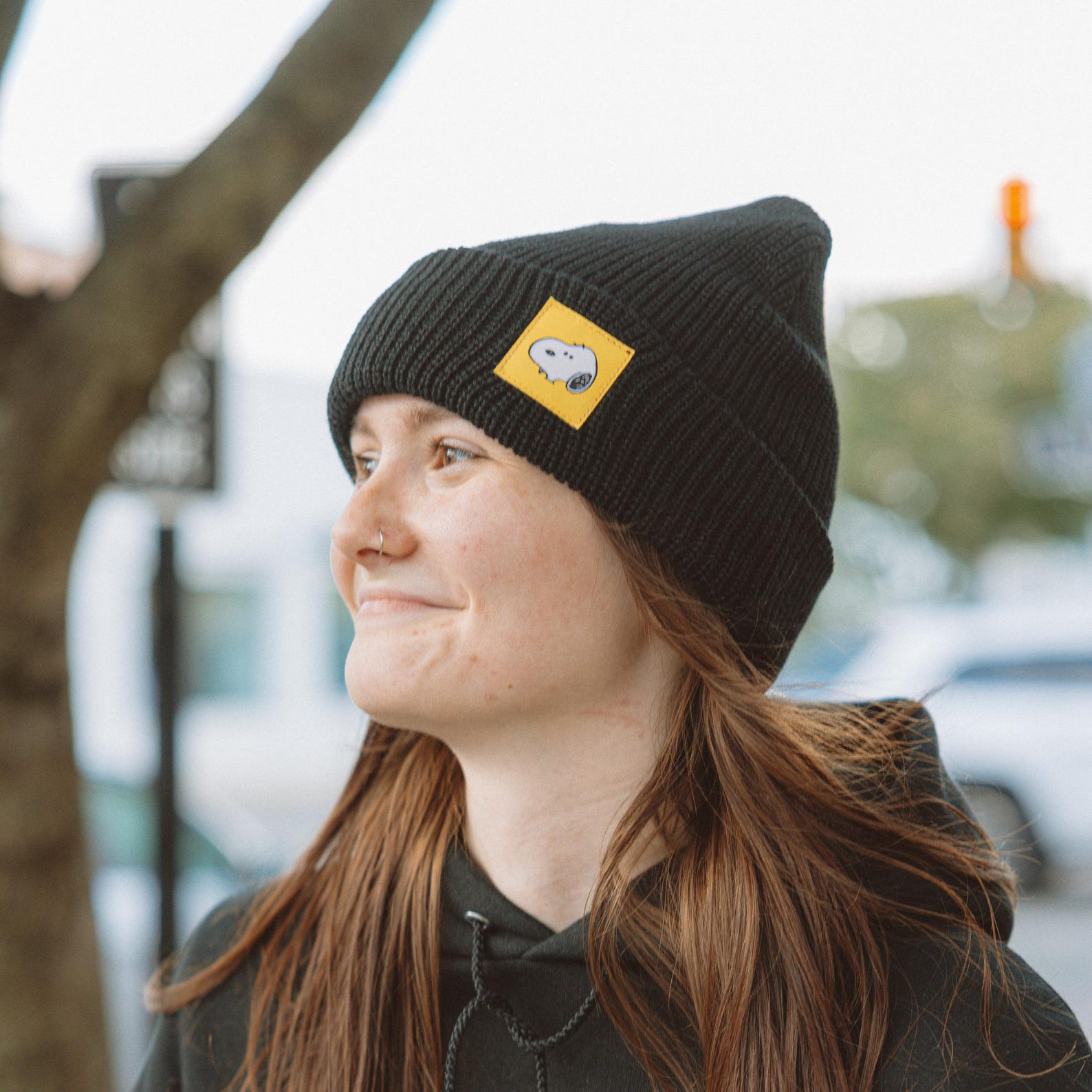 3P4 X Peanuts® - Snoopy Beanie (black) - Etsy