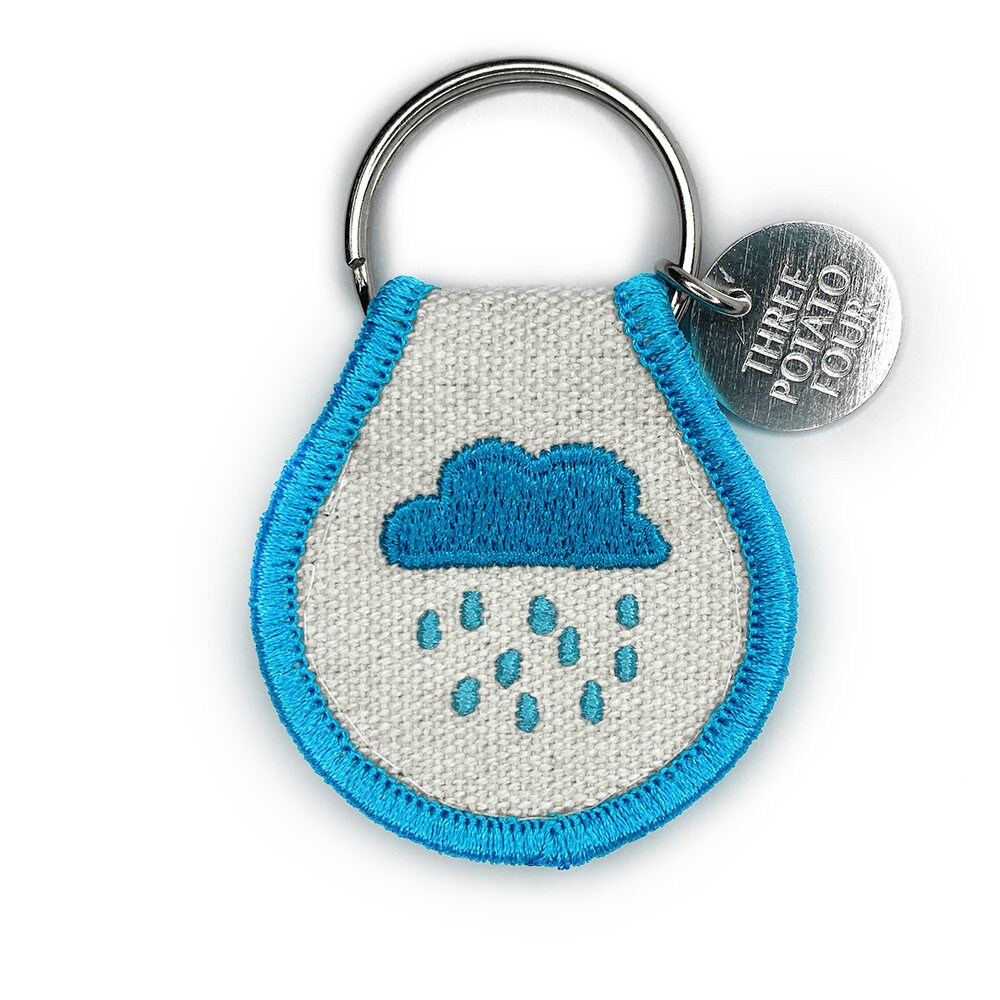 Patch Keychain Rain Cloud | Etsy