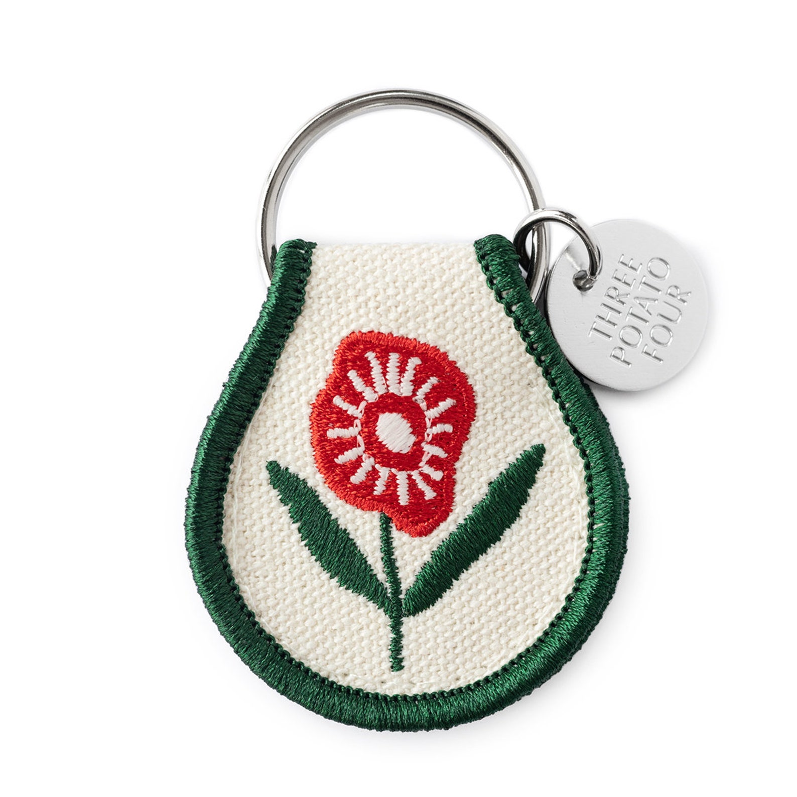 Patch Keychain - Poppy Flower - Etsy