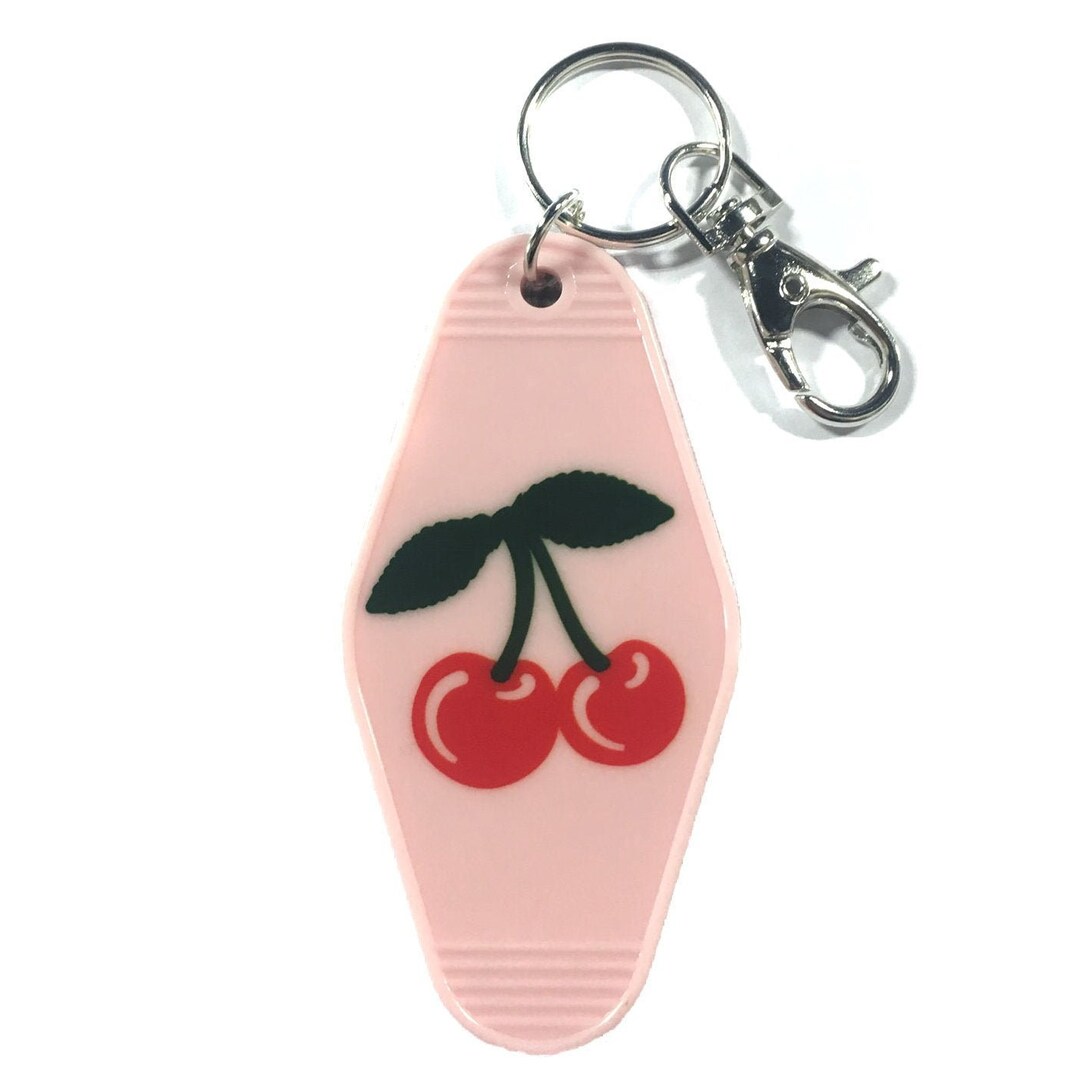 Cherry Key Tag - Etsy