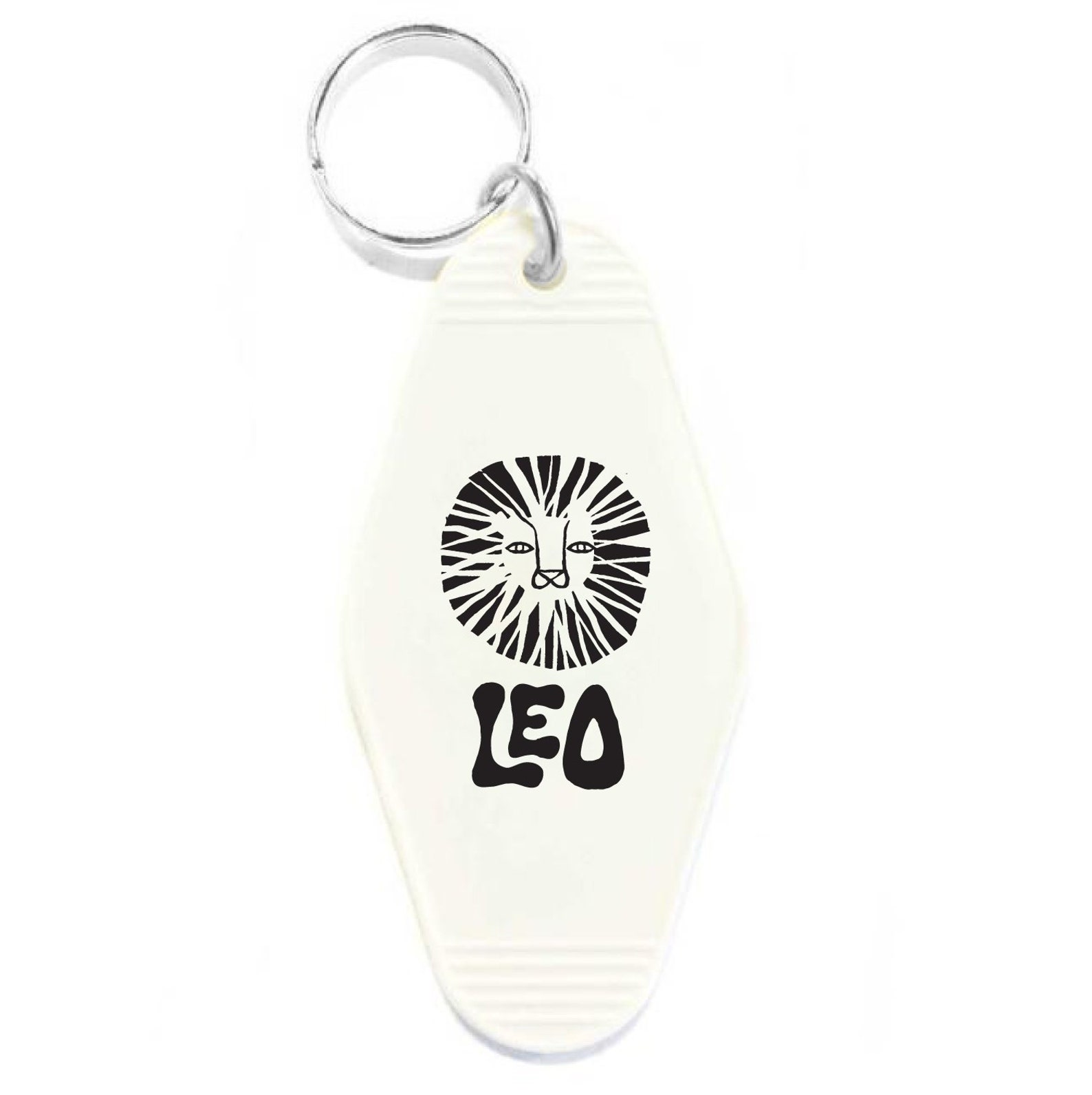 Leo Key Tag White | Etsy