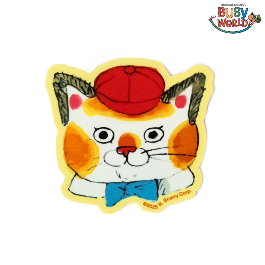 3P4 X Richard Scarry® - Huck Cat Sticker - Etsy