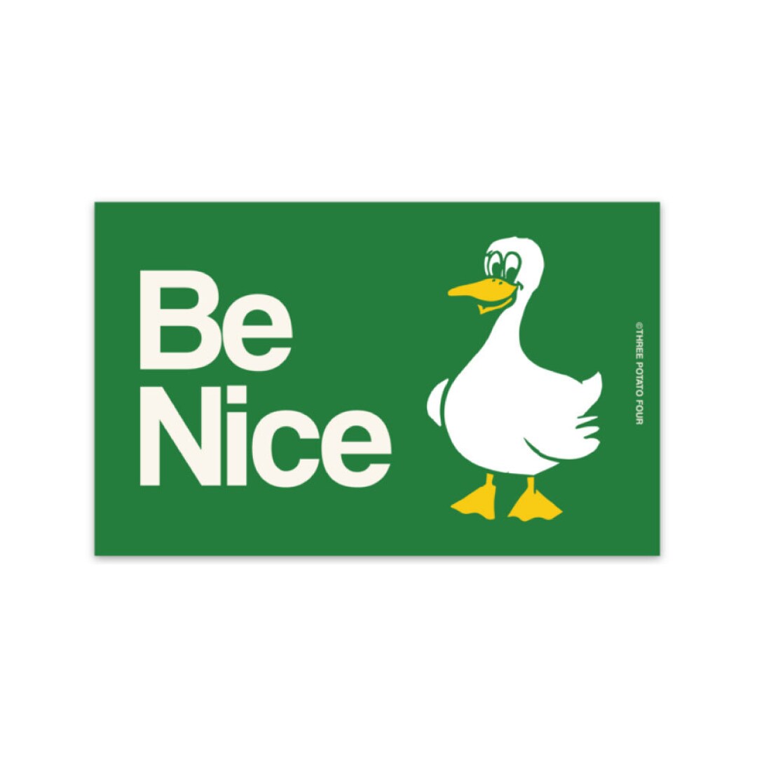 Bumper Magnet - Be Nice (duck) - Etsy
