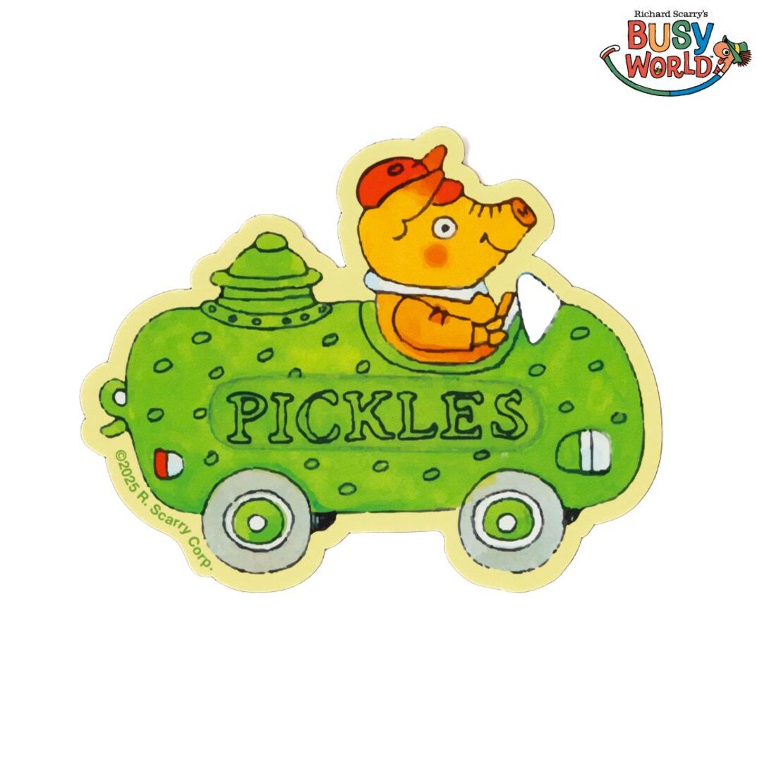 3P4 X Richard Scarry® - Pickle Car Magnet - Etsy