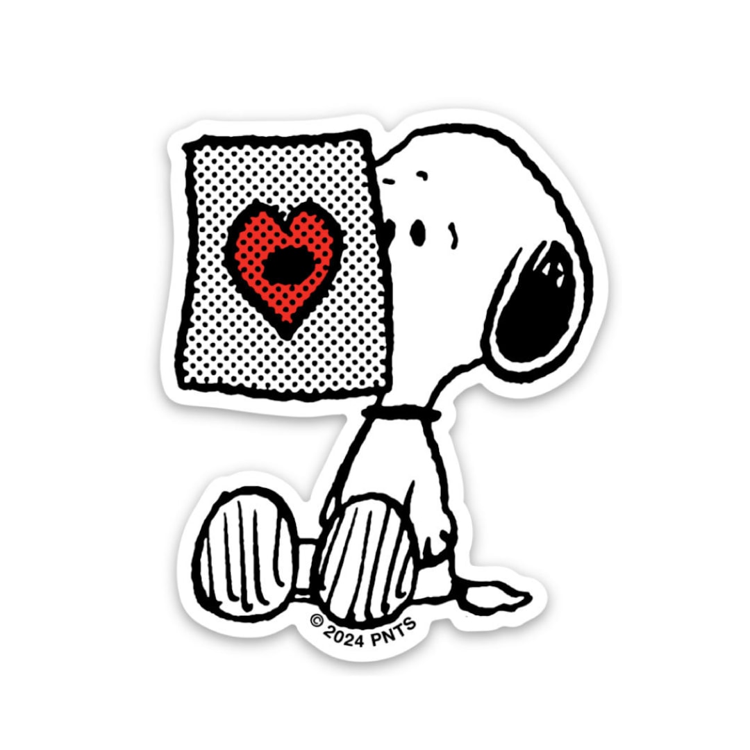 3P4 X Peanuts® Valentine Sticker - Snoopy Love Letter - Etsy